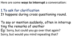 L 13 interjecting | PPTX