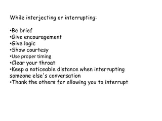 L 13 interjecting | PPTX