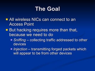 L14 More Wireless Hacking: Cracking Wired Equivalent Privacy (WEP) it-slideshares.blogspot.com
