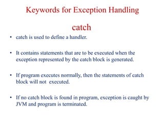 L14 exception handling | PPTX