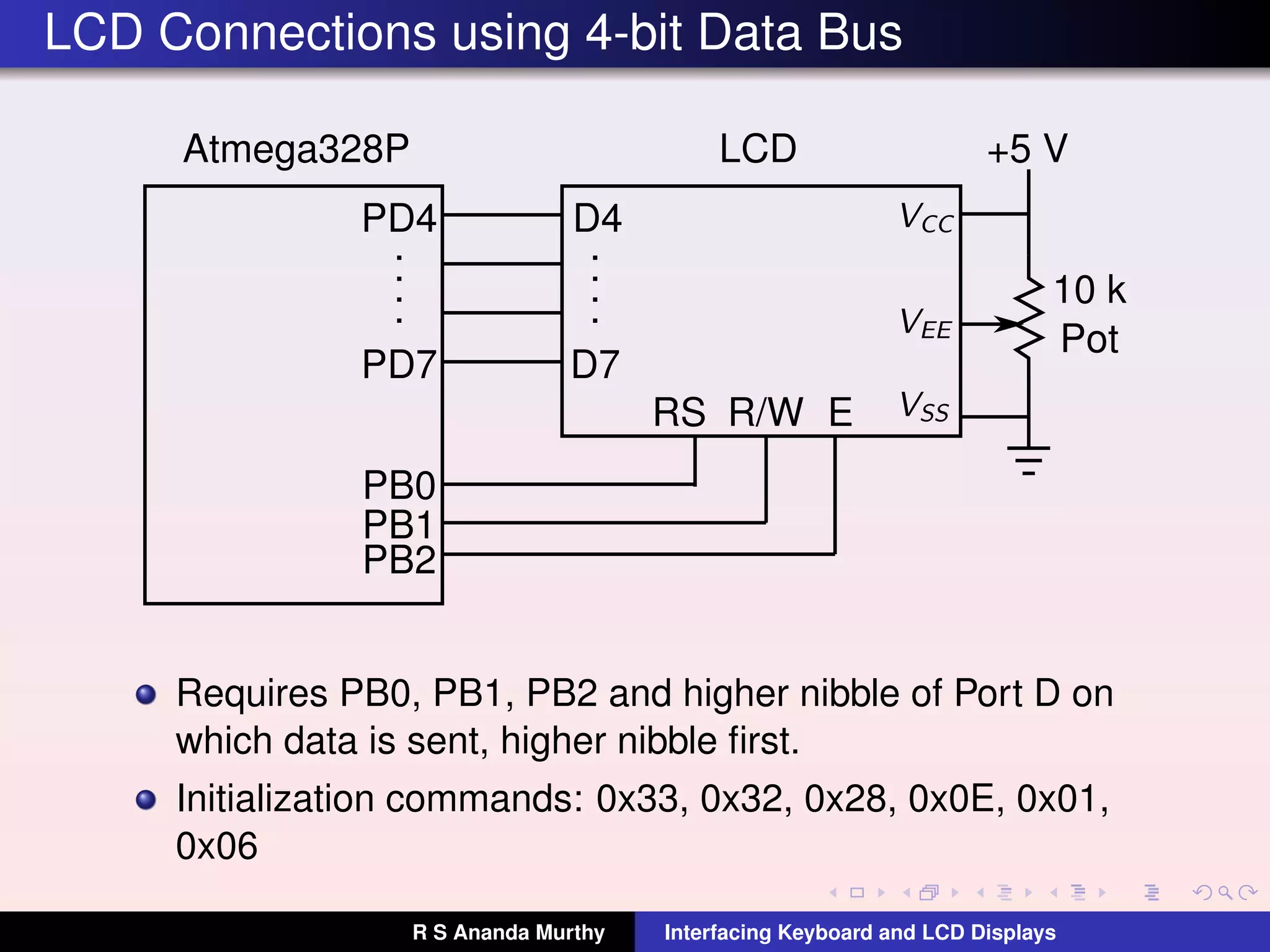 L14 kb-lcd-interfacing-with-atmega328 p | PDF | Computer Peripherals | Computing