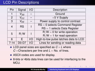 L14 kb-lcd-interfacing-with-atmega328 p | PDF | Computer Peripherals | Computing