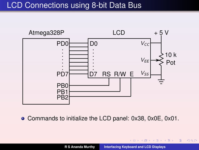 L14 kb-lcd-interfacing-with-atmega328 p | PDF | Computer Peripherals | Computing