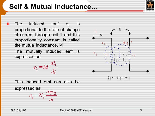 L14 self and mutual inductance | PPT | Physics | Science