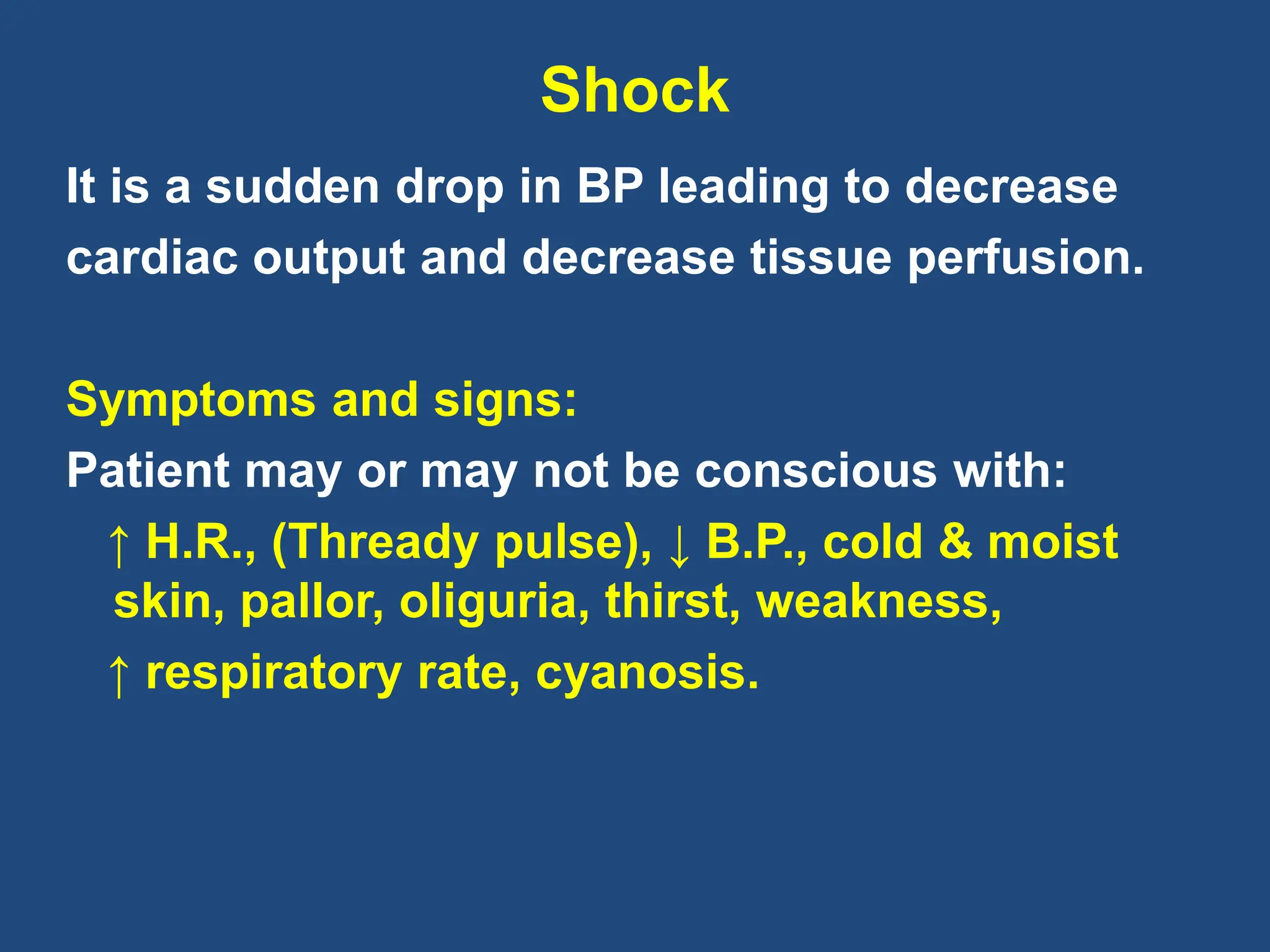 Types of Shock Pathophysiology and Management | PPT