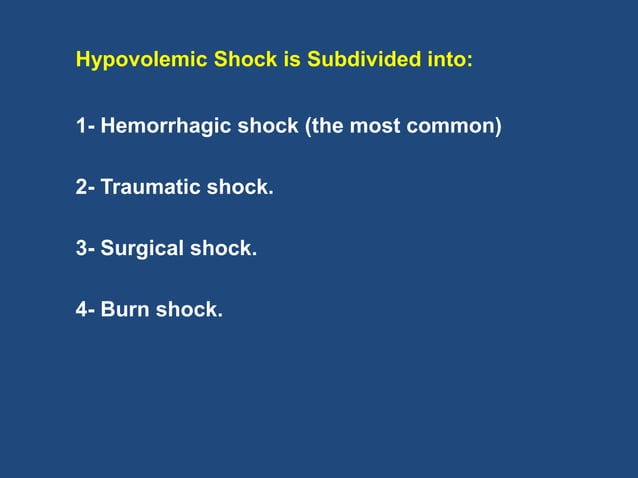 Types of Shock Pathophysiology and Management | PPT