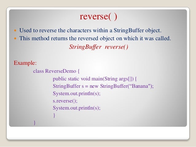 L14 string handling(string buffer class)