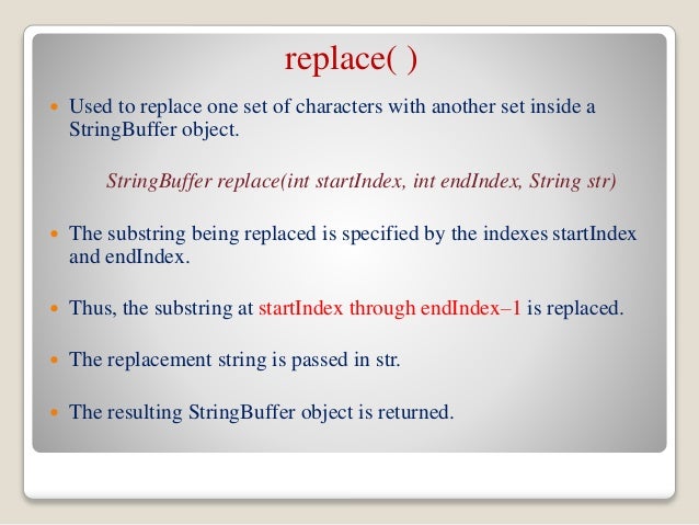 L14 string handling(string buffer class)