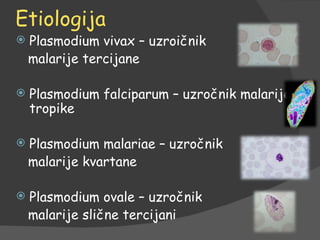 L147 - Biologija - Malarija - Jovana Ivović - Danijela Veljković | PPT
