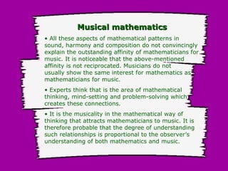 L148 mathematics and_music_-_dusan_cvetanovic | PPT