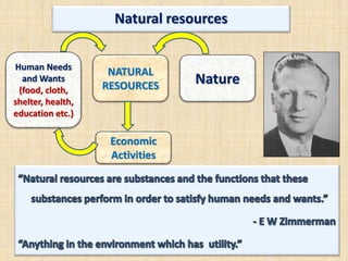Natural resources, meaning, types and conservation | PPTX