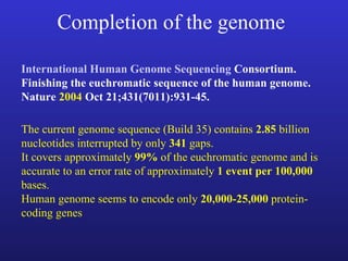 L14 human genome | PPT