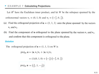 L14 Projection and Gram Schmidt applied Mathematics | PPTX