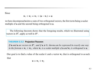 L14 Projection and Gram Schmidt applied Mathematics | PPTX