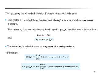 L14 Projection and Gram Schmidt applied Mathematics | PPTX