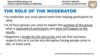 L14 rm how to conduct focus groups | PPT