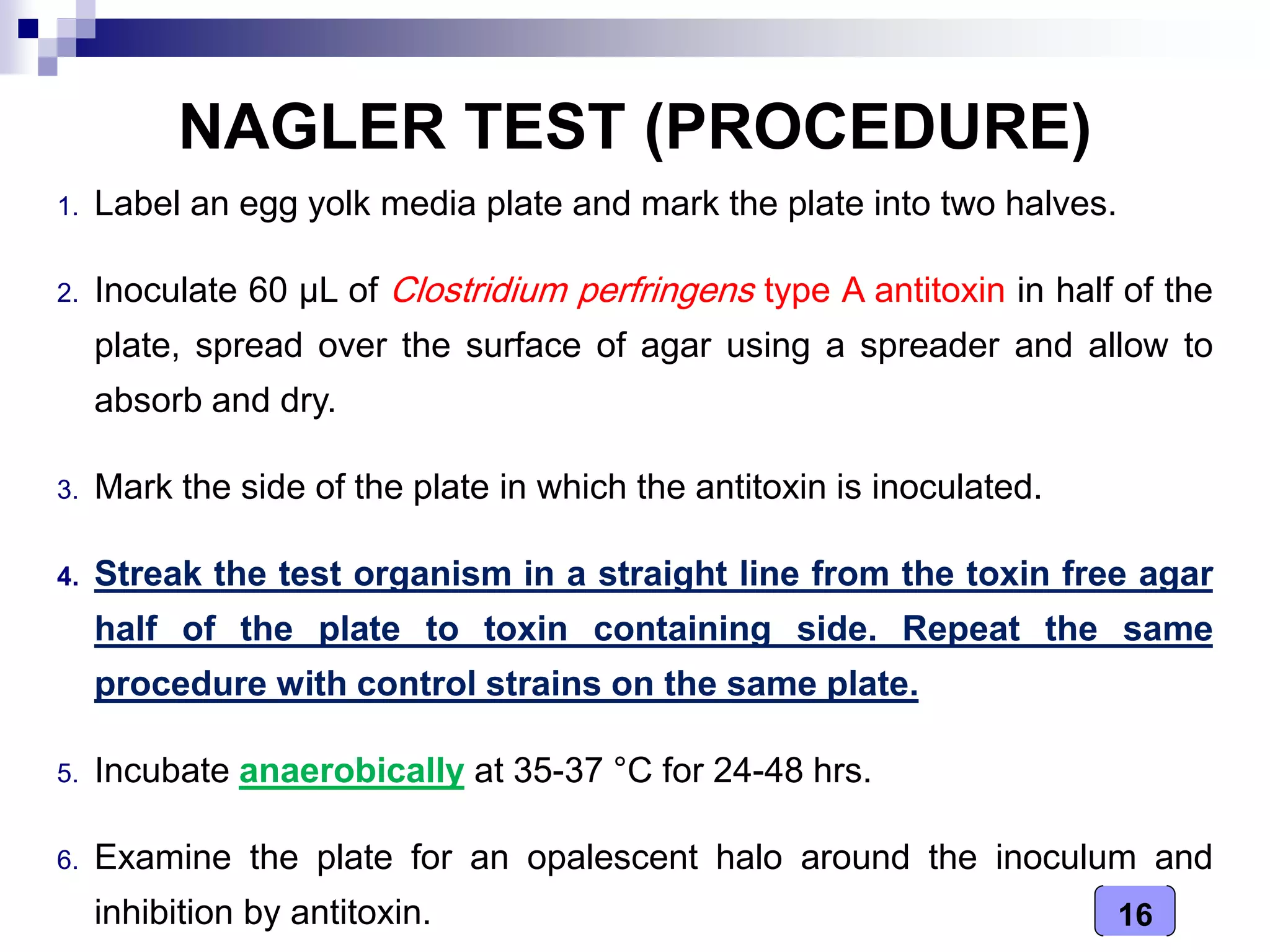 Medical Microbiology Laboratory (Clostridium spp.) | PDF