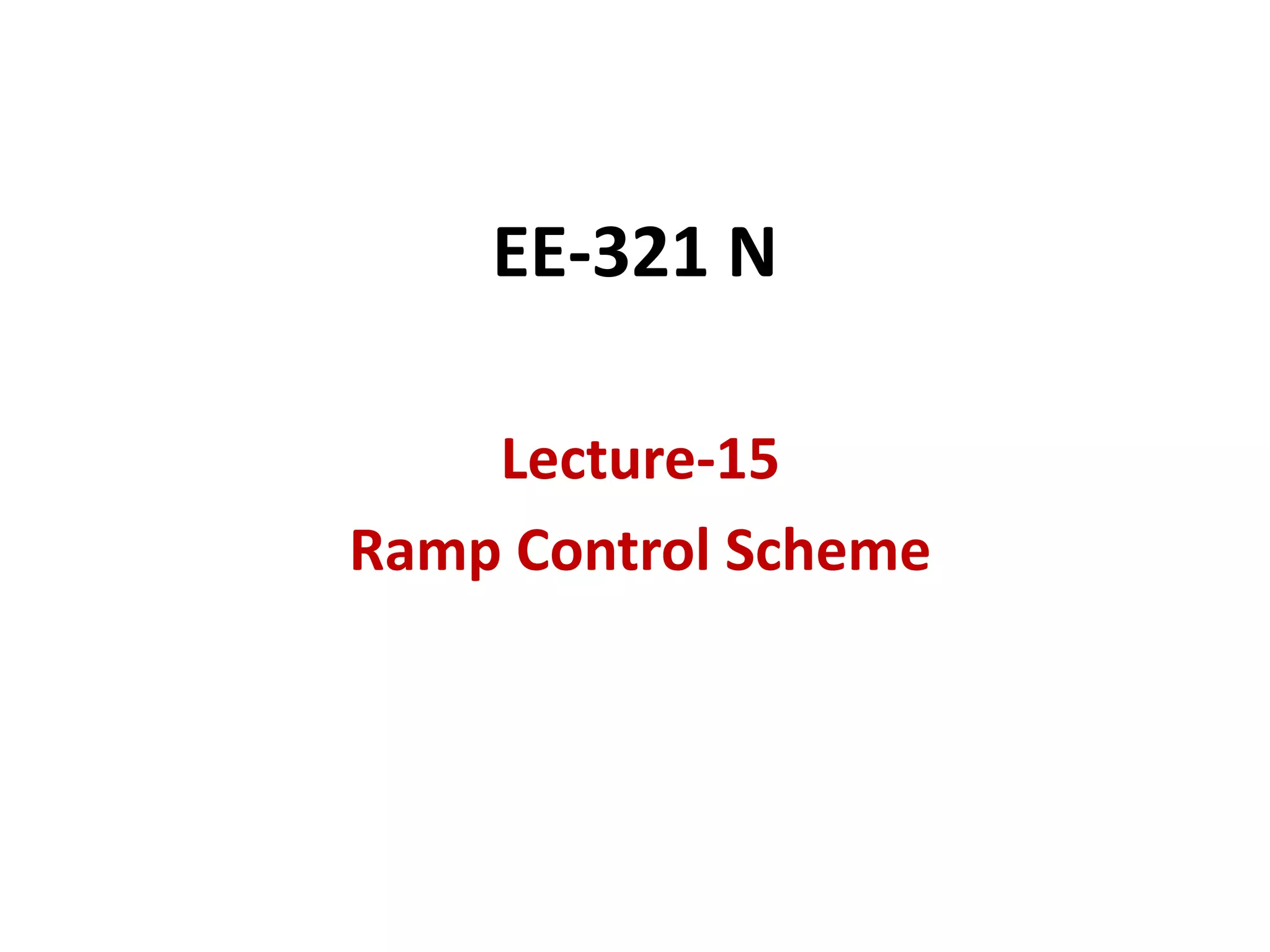 L15 ramp control scheme | PDF