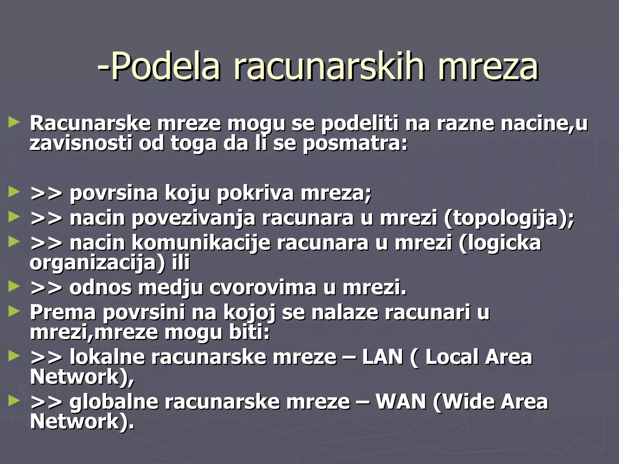 L154 - Računarstvo i informatika - Računarske mreže - Aleksandra ...