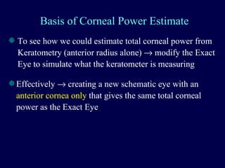 L15 chapter 13 keratometry and keratoscopy 2 2007 2008 | PPT