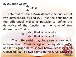 L15 the differentials & parametric equations | PPT