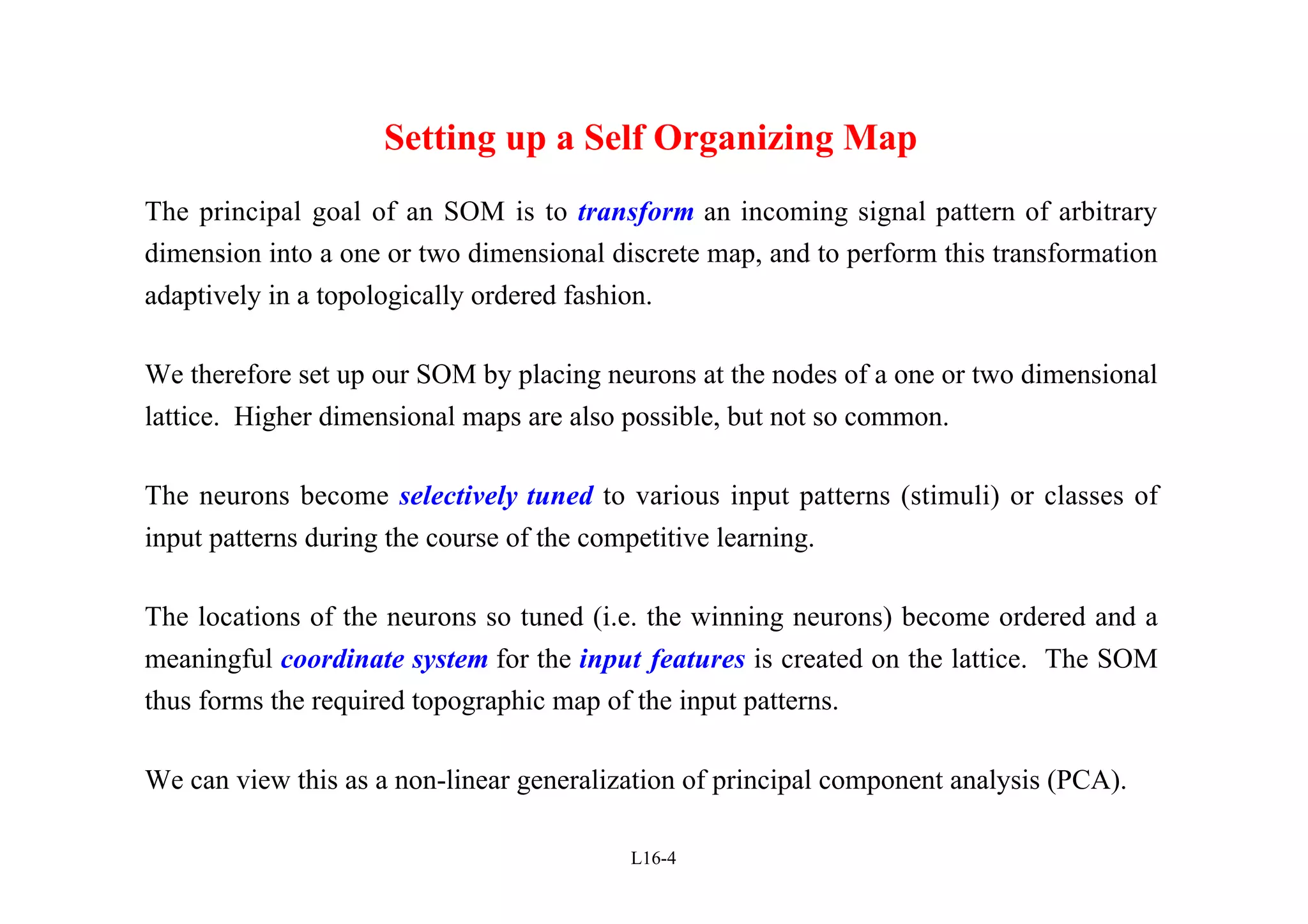 Self Organizing Maps: Fundamentals | PDF