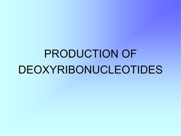 L16. METAB OLISM OF NUCLEOTIDES.ppt | Endocrine and Metabolic Diseases | Diseases and Conditions
