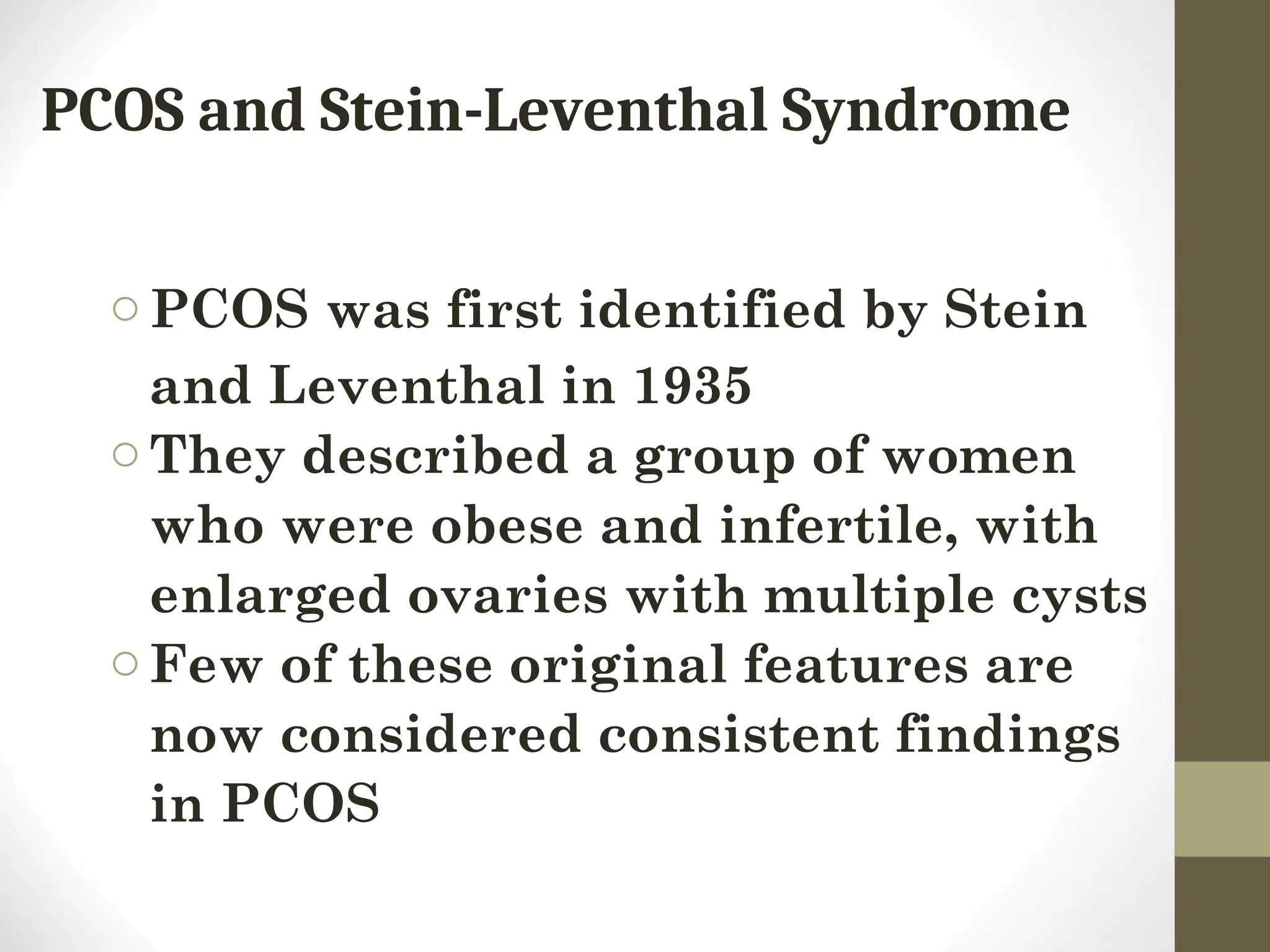 Polycystic ovarian syndrome PCOS - overview | PPT