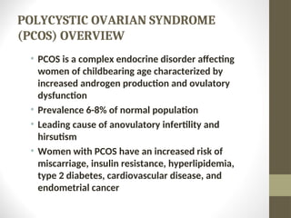 Polycystic ovarian syndrome PCOS - overview | PPT