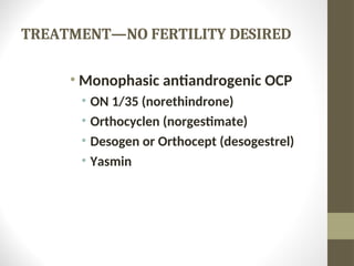Polycystic ovarian syndrome PCOS - overview | PPT