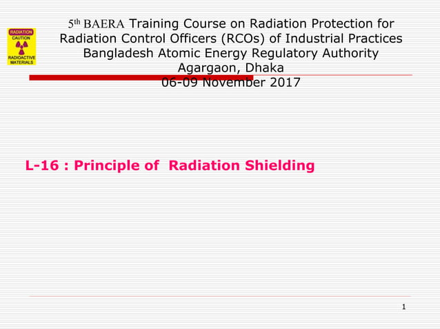 L16 radiation shielding | PPT