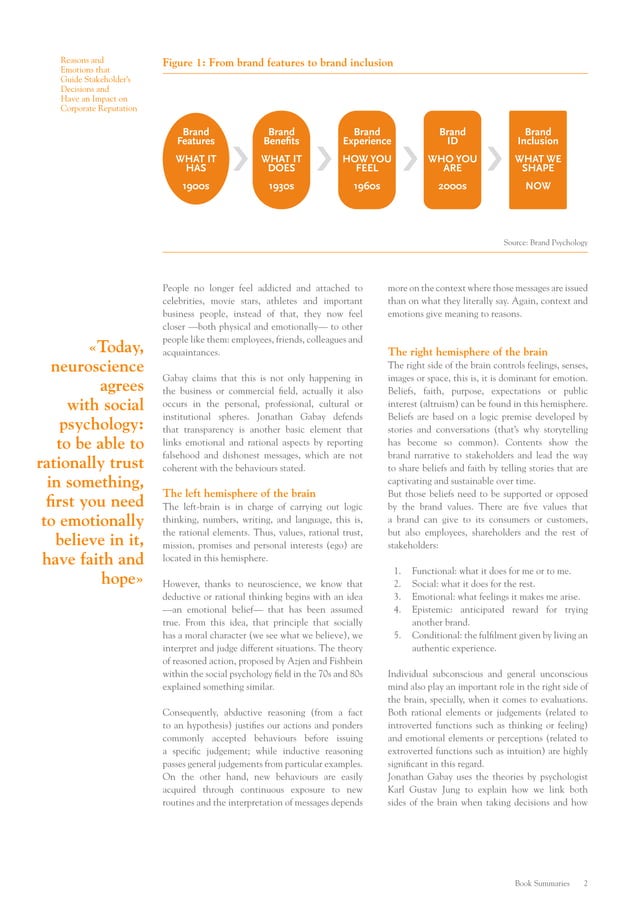 Reasons and Emotions that Guide Stakeholder's Decisions and Have an ...
