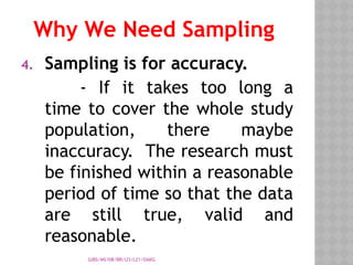 Sampling, technique, procedure -- a detail idea | PPT