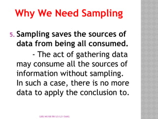 Sampling, technique, procedure -- a detail idea | PPT
