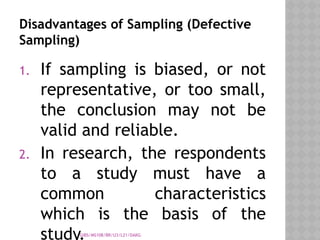 Sampling, technique, procedure -- a detail idea | PPT