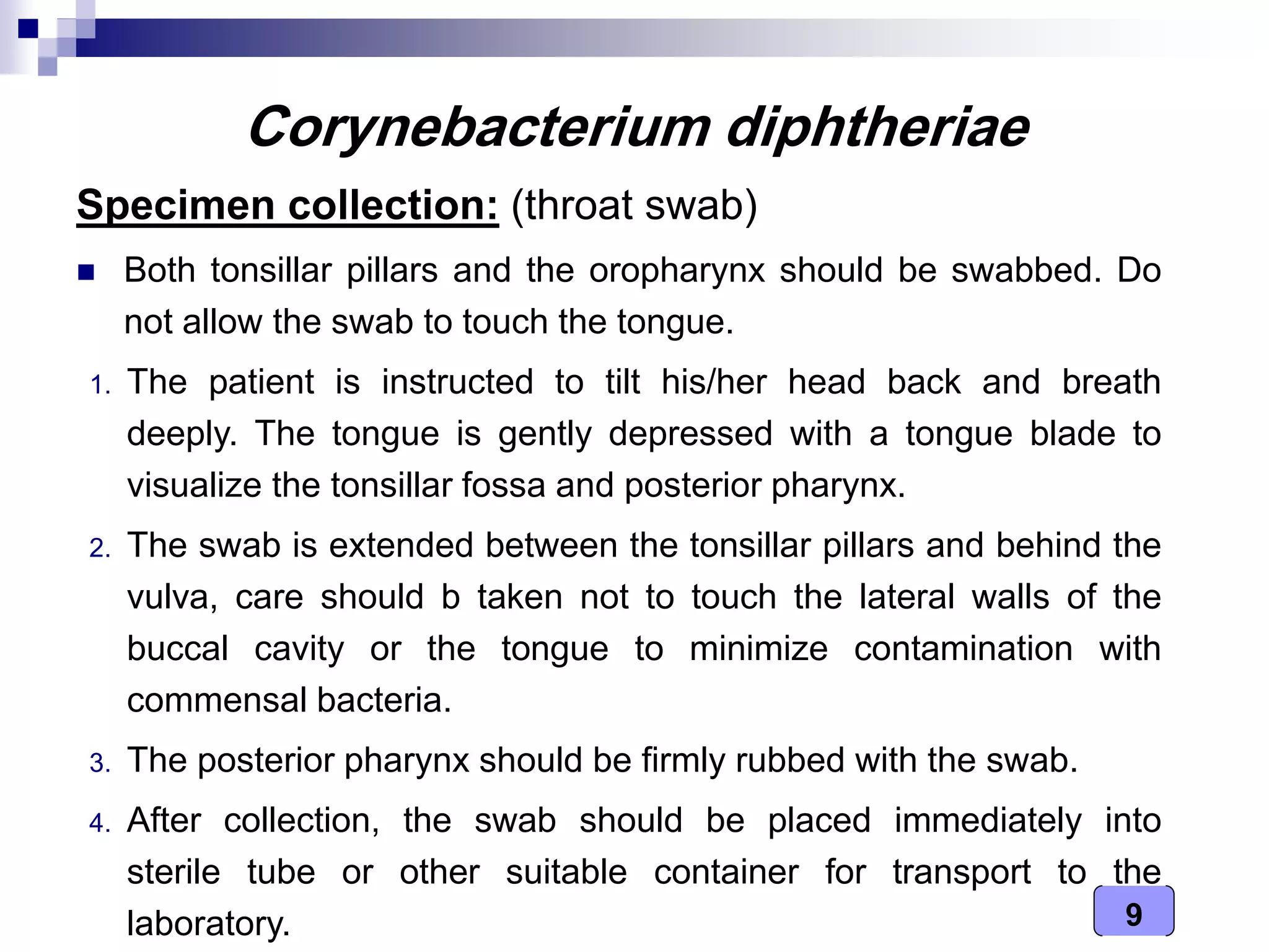 Medical Microbiology Laboratory (Corynebacterium and Listeria) | PPT