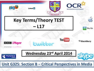 L17 test answer and instructions | PPT