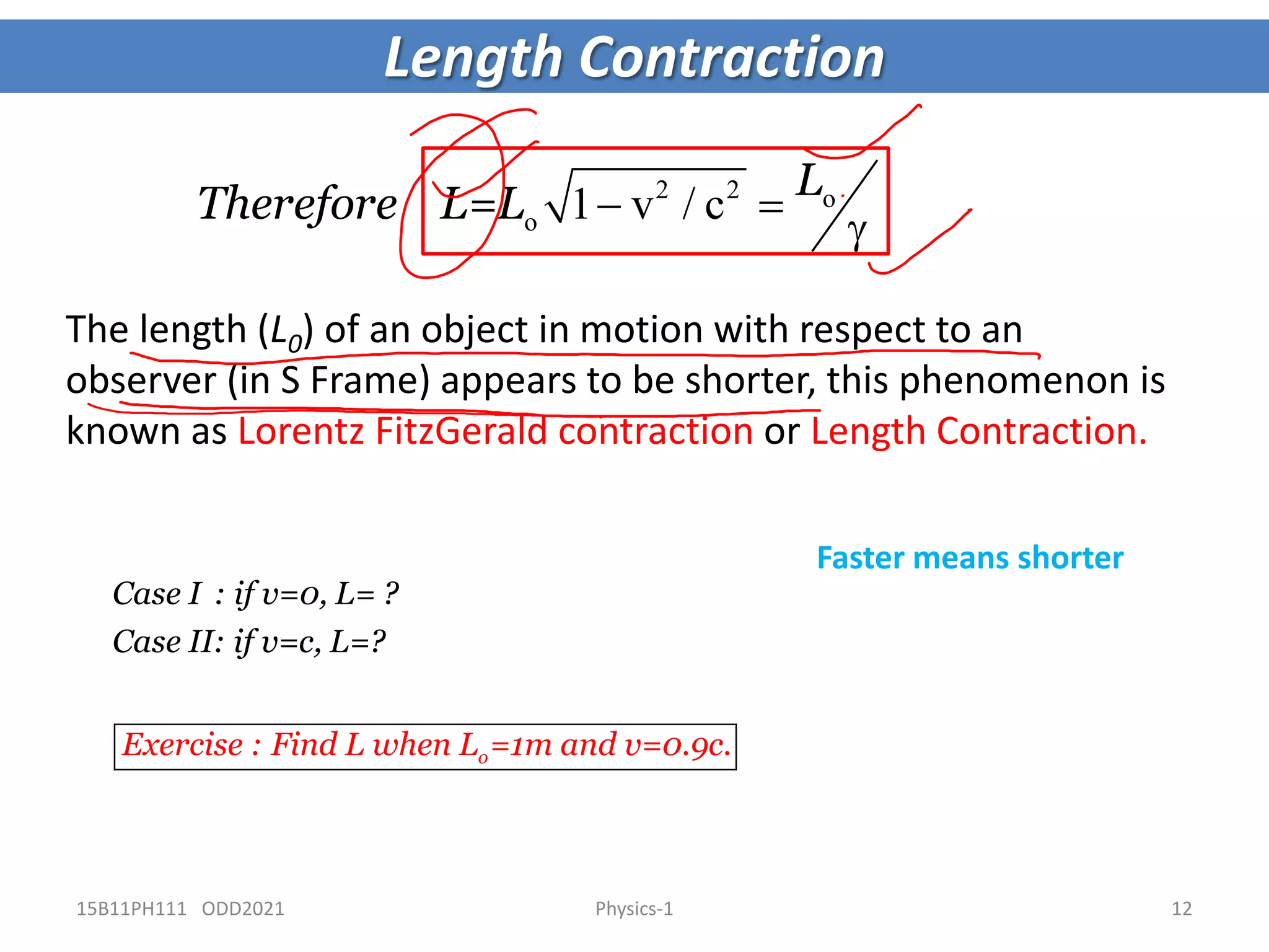 L17,18_Lorentz transformation,Length contraction & Time dilation.pdf