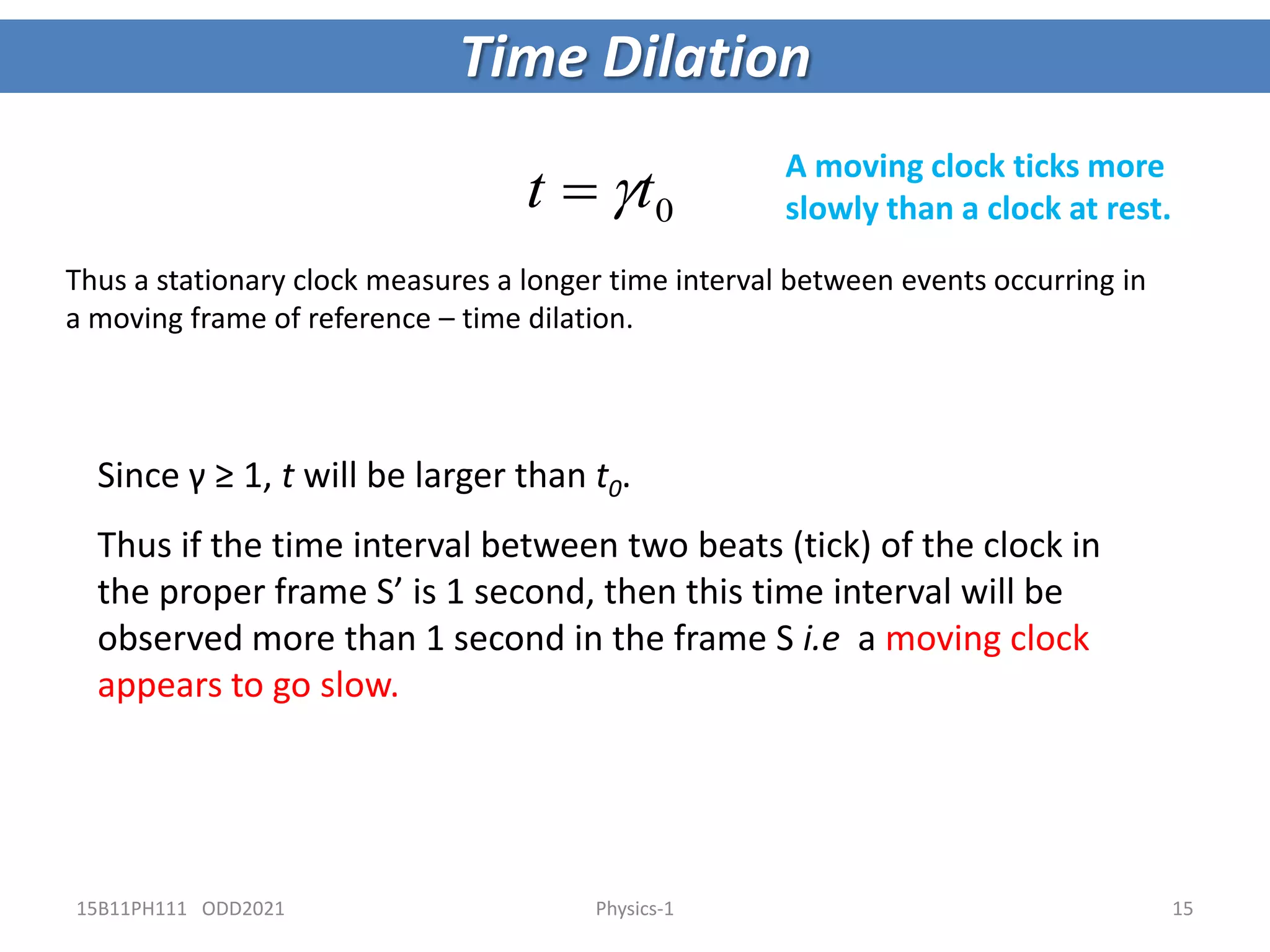 L17,18_Lorentz transformation,Length contraction & Time dilation.pdf