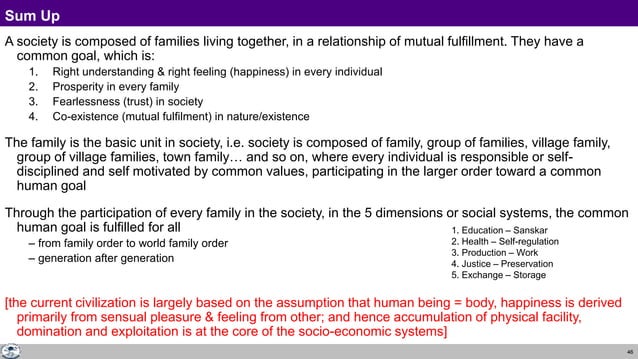 UHV Lesson 17 - Harmony in the Society v4.ppt | Environment | Science
