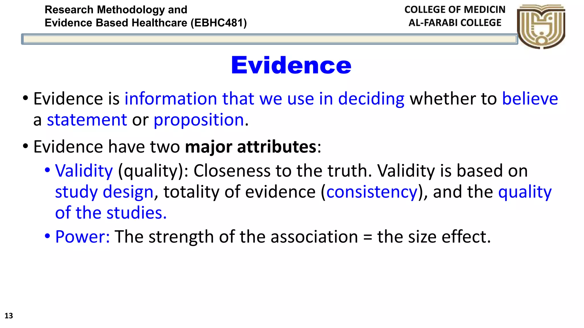 L17 rm (principles of evidence-based medicine)-samer | PPT