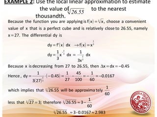 L17 the differentials (applications) | PPT