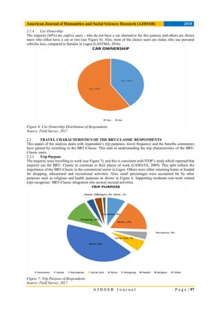 The Lagos Bus Rapid Transit: Review of Users’ Perception | PDF