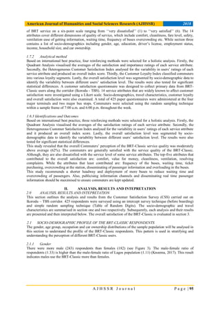 The Lagos Bus Rapid Transit: Review of Users’ Perception | PDF