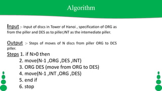 Tower of Hanoi Method | PPT