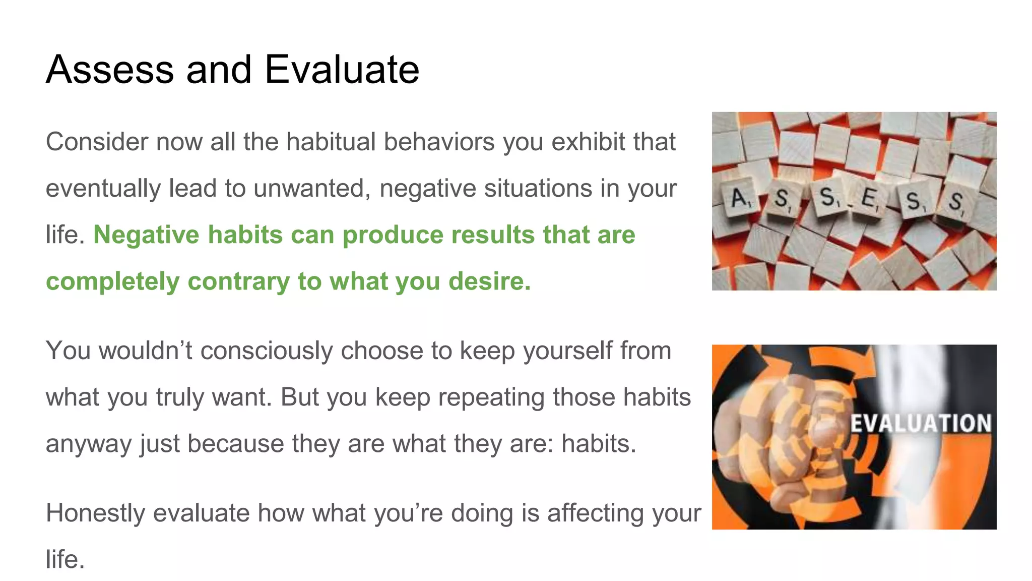 Negative Habits And Their Devastating Effects | PPT