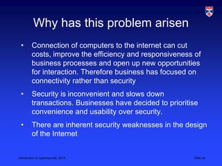 CS5032 L19 cybersecurity 1 | PPT
