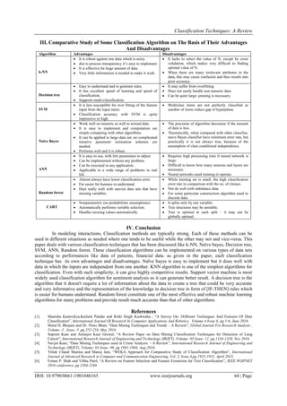 Classification Techniques: A Review | PDF