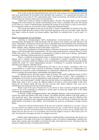 Ritual Communication in Preservation of Local Wisdom of Medicinal ...