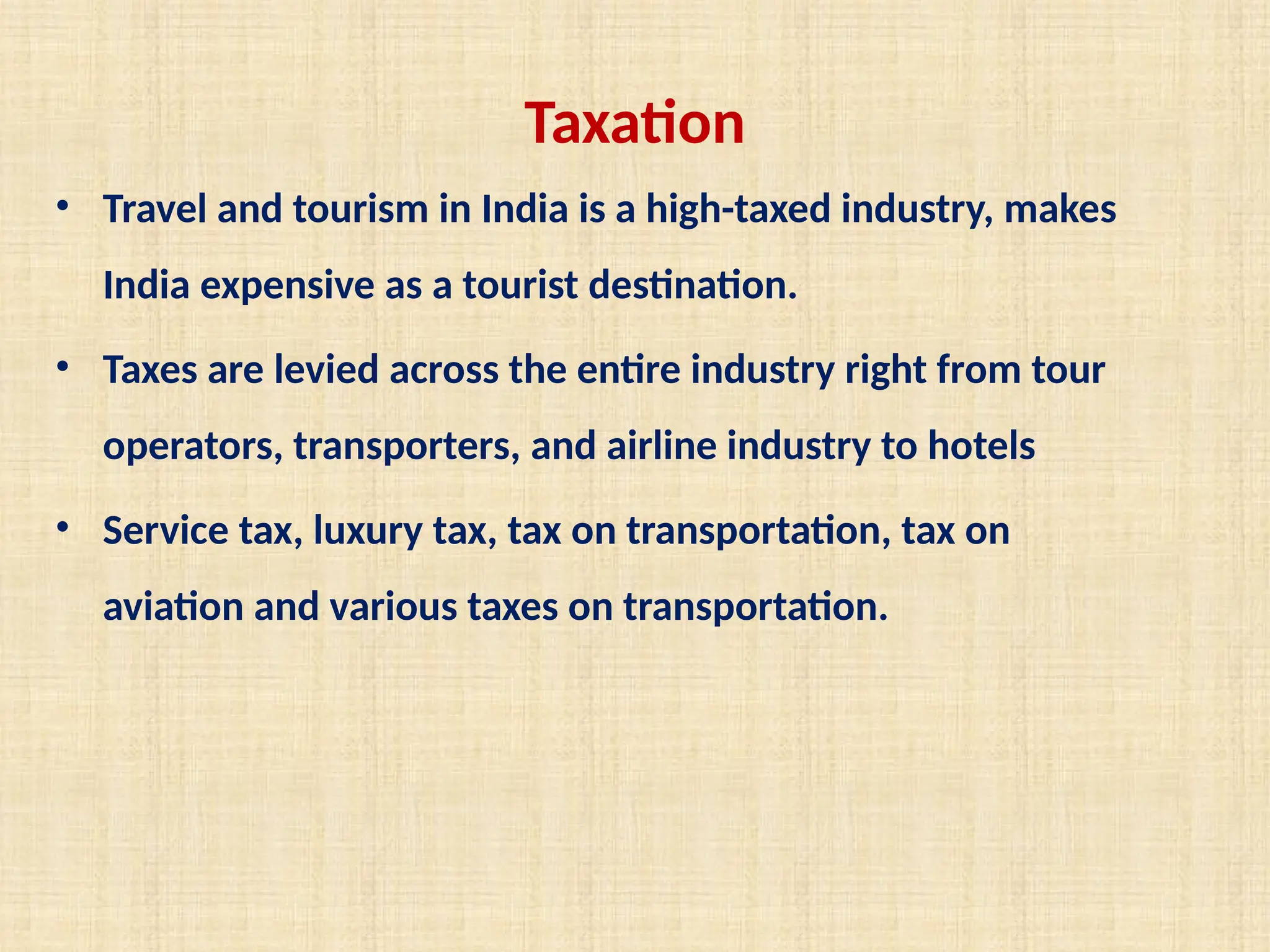 India's tourism sector challenges and problems | PPTX